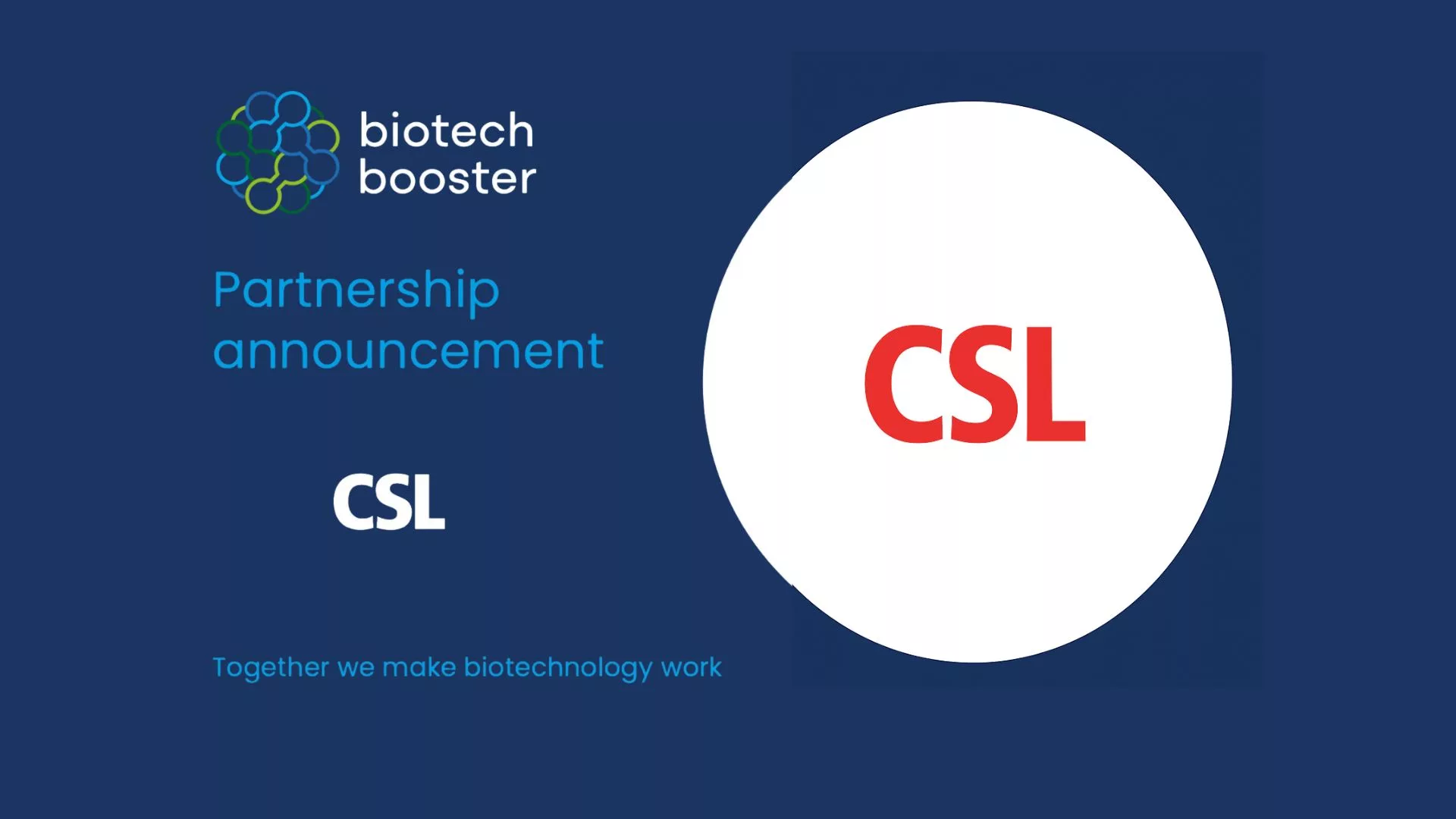 Biotech Booster and CSL join forces to support biotech projects ...